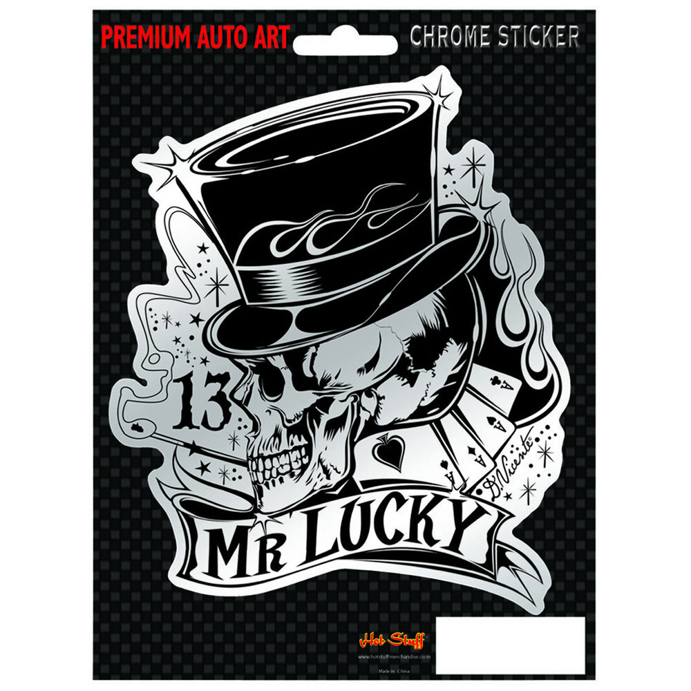 Sticker Mr Lucky, Chrome | Supercheap Auto