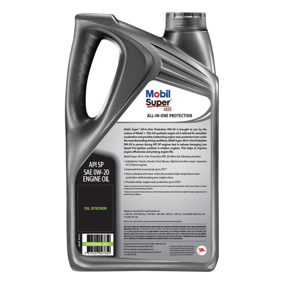 Mobil Super 3000 Engine Oil 0W-20 5 Litre | Supercheap Auto
