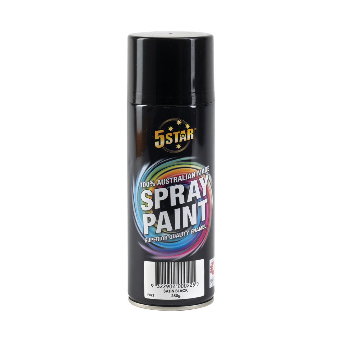 5 Star Enamel Spray Paint Satin Black 250g | Supercheap Auto