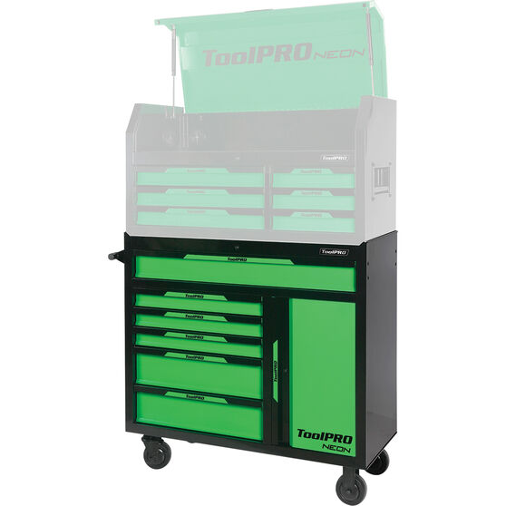 ToolPRO Neon Tool Cabinet Green 6 Drawer 42 Inch | Supercheap Auto
