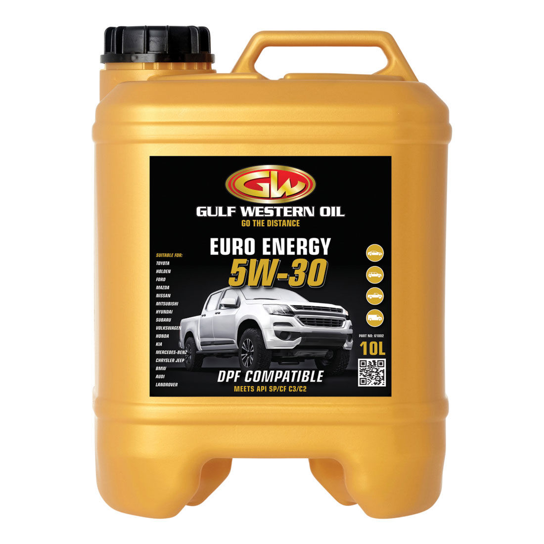 Gulf Western Euro Energy 5W 30 Engine Oil 10 Litre
