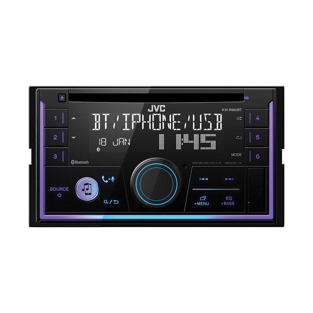 JVC KW-R950BT Double DIN Head Unit with Bluetooth | Supercheap Auto