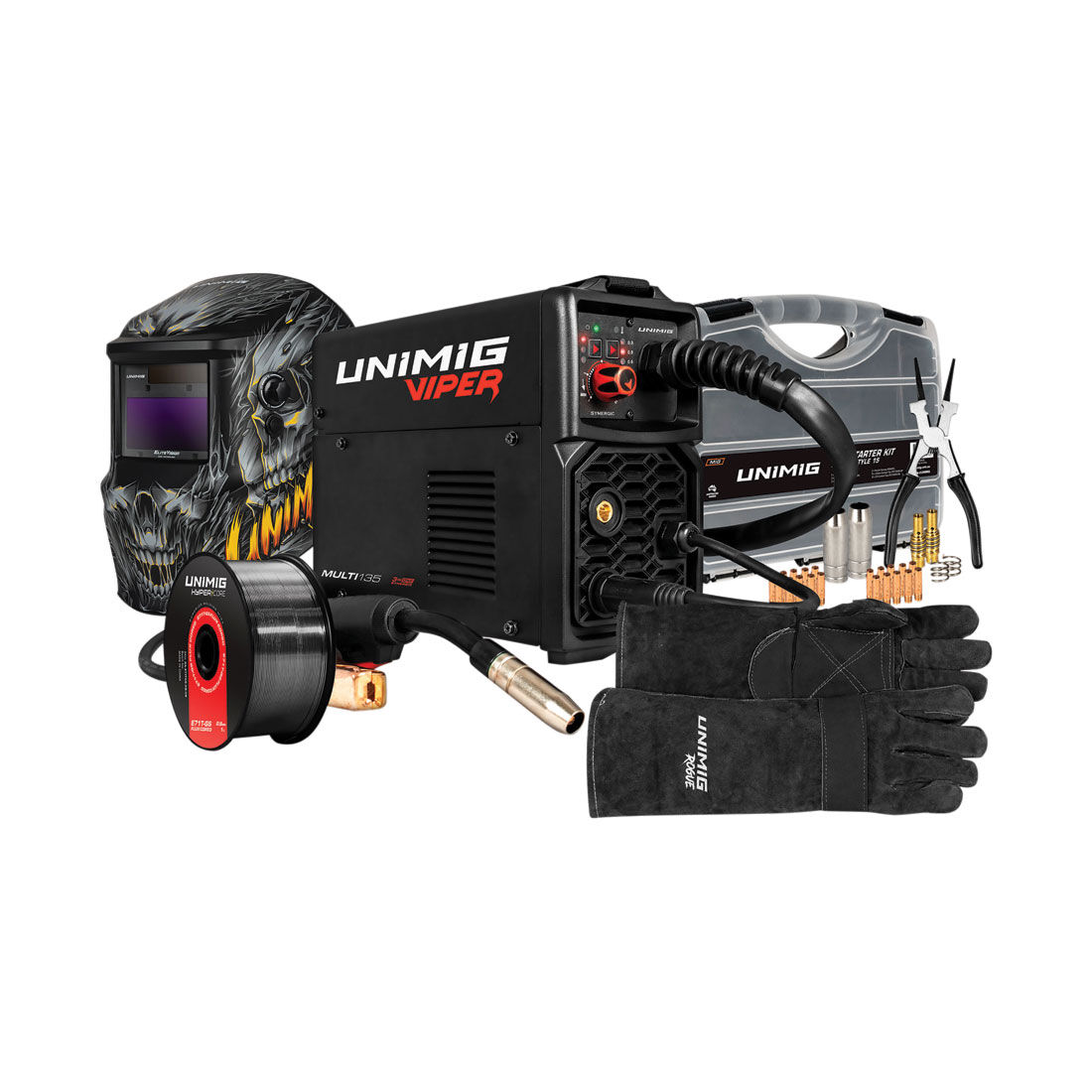 UNIMIG Viper Multi 135 Mig/Tig/Stick Welder Bundle | Supercheap Auto