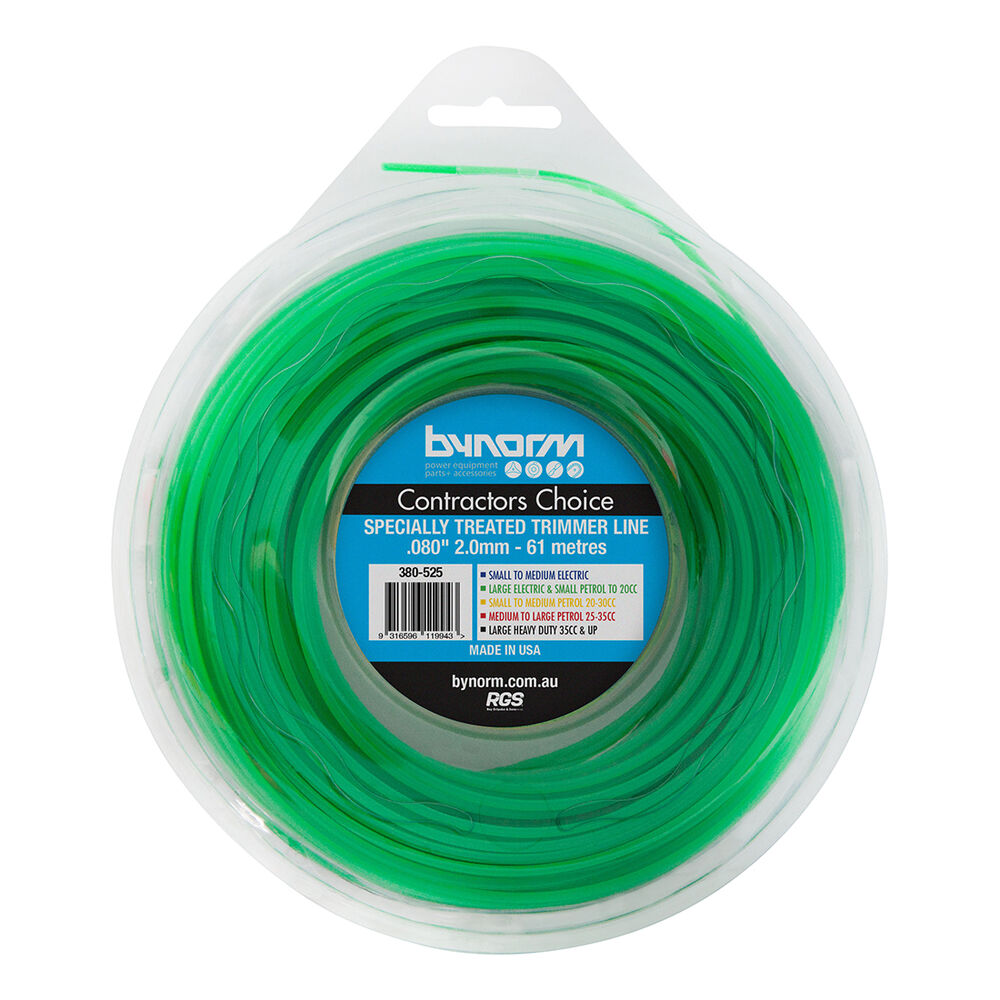Bynorm Green Trimmer Line 2.0mm x 61m | Supercheap Auto