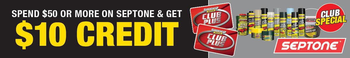 Septone | Aerosol Paint, Fillers & Cleaners | Supercheap Auto