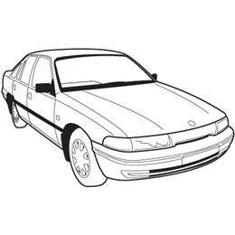 Holden Commodore Drawing Sketch Coloring Page