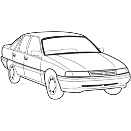 Holden Torana Sketch Coloring Page