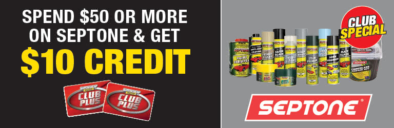 Septone | Aerosol Paint, Fillers & Cleaners | Supercheap Auto